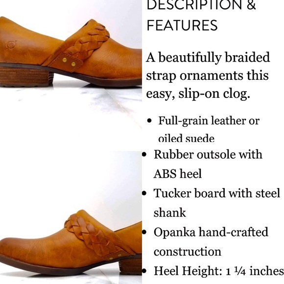 Born | Shoes | Born Hensley Weathered Leather Clog In Cognac Sz 6 ...